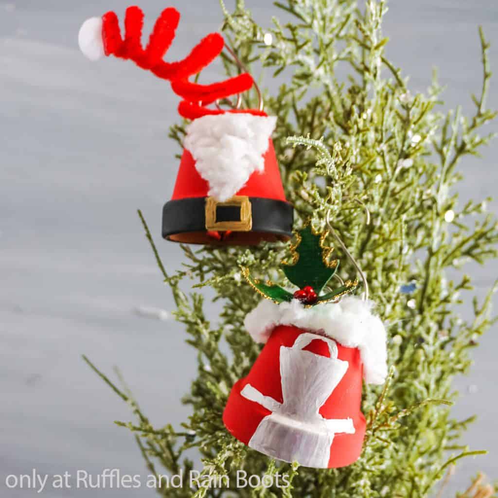 Easy DIY Santa and Mrs Claus Ornaments are a Fun Holiday Craft!