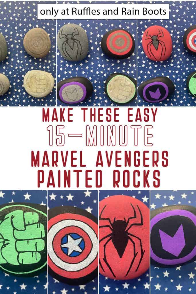 These Marvel Avengers Painted Rocks are Fun Super Hero Painted Rocks