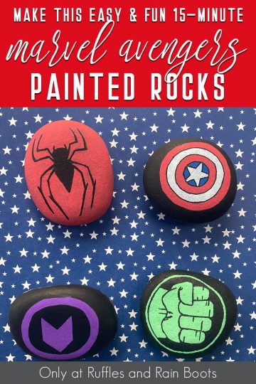 These Marvel Avengers Painted Rocks are Fun Super Hero Painted Rocks