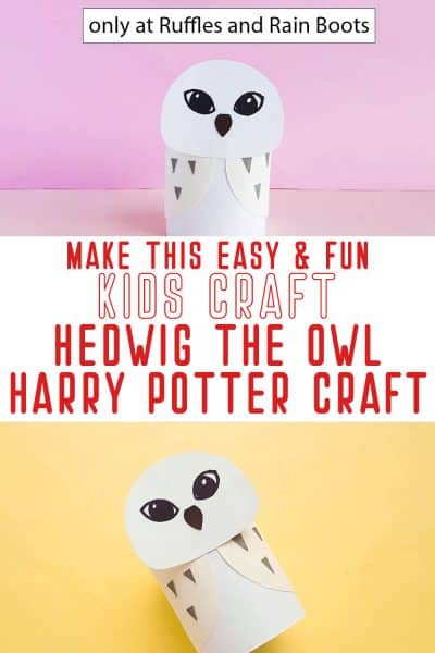 Make a Hedwig Paper Craft for a Fun Harry Potter Character Puppet