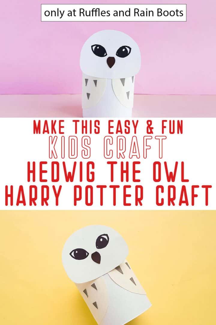 Make a Hedwig Paper Craft for a Fun Harry Potter Character Puppet