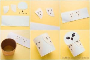 Make a Hedwig Paper Craft for a Fun Harry Potter Character Puppet