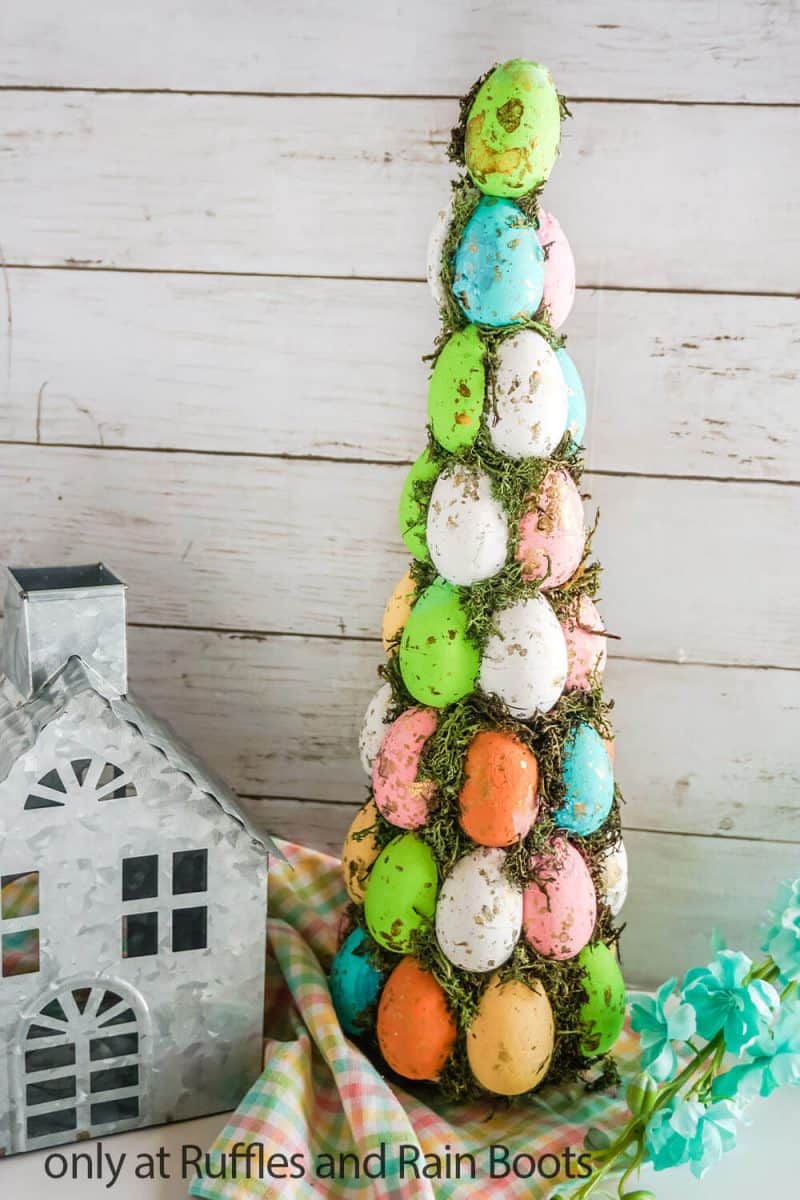 How to Make a Quick and Fun Easter Tree for Easter Farmhouse Decor!