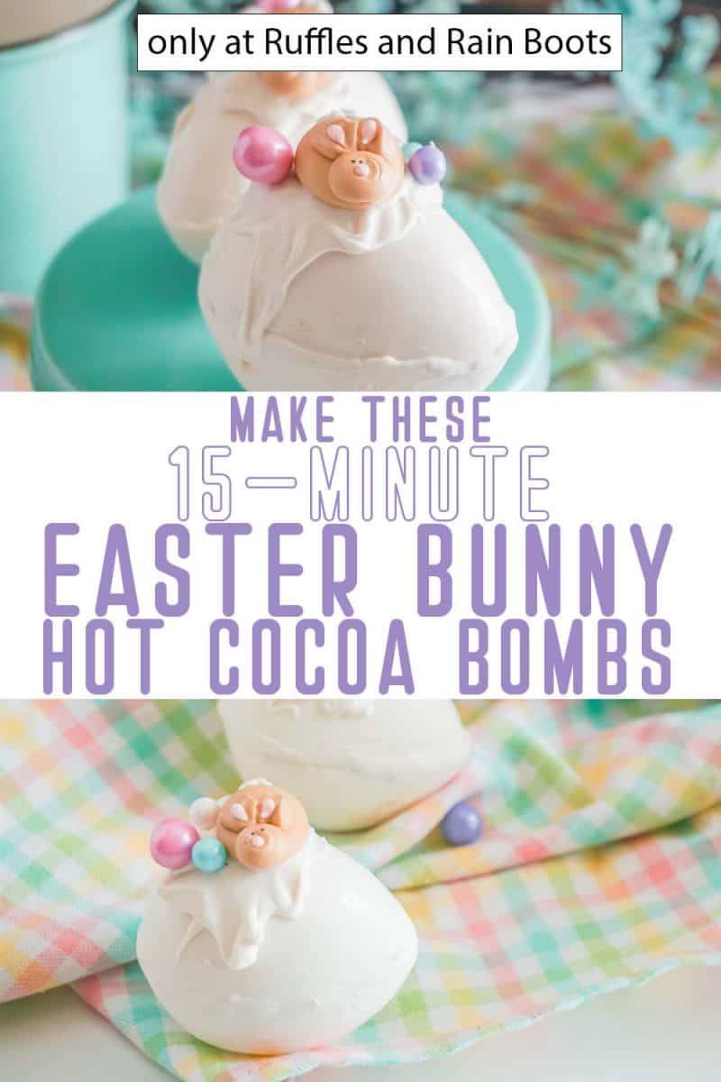 Make Fun and Easy Easter Bunny Hot Cocoa Bombs for an Easter Treat!