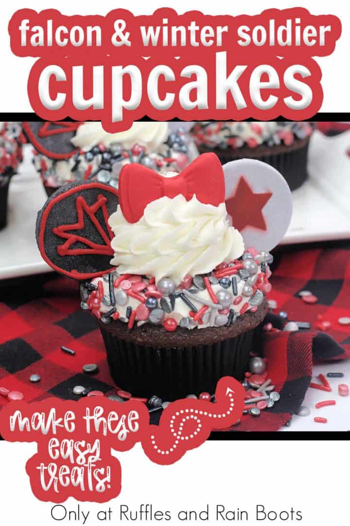 These Epic Falcon & Winter Soldier Cupcakes are Heroically Easy!