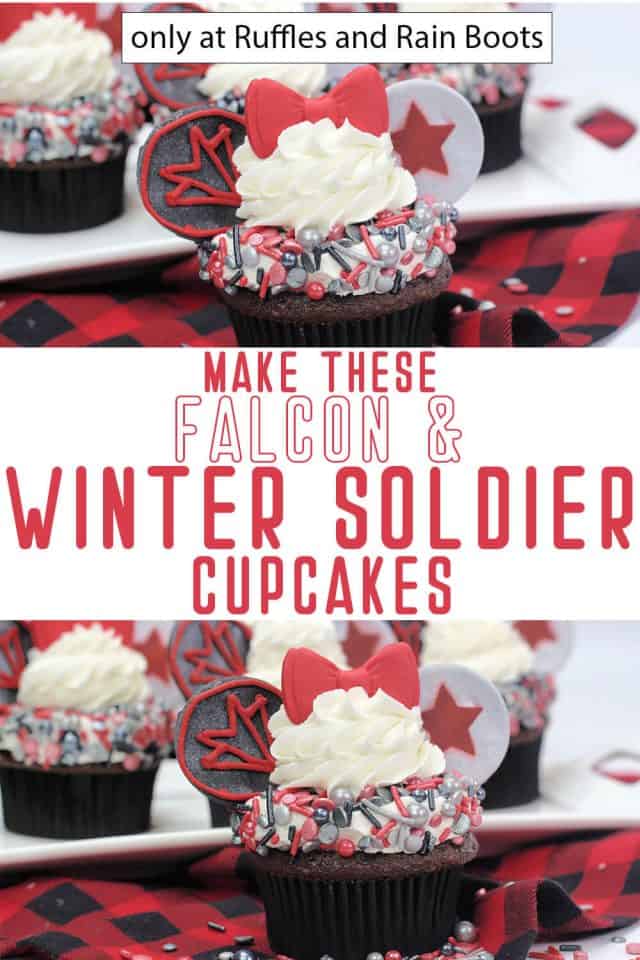 These Epic Falcon & Winter Soldier Cupcakes are Heroically Easy!