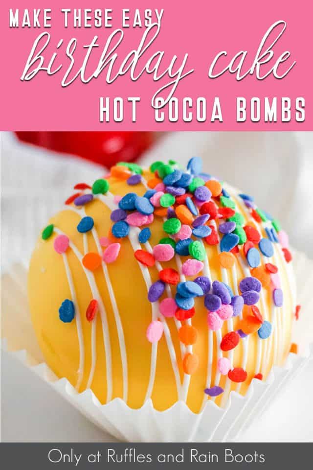 Make These Easy Birthday Cake Hot Cocoa Bombs for a Fun Treat!