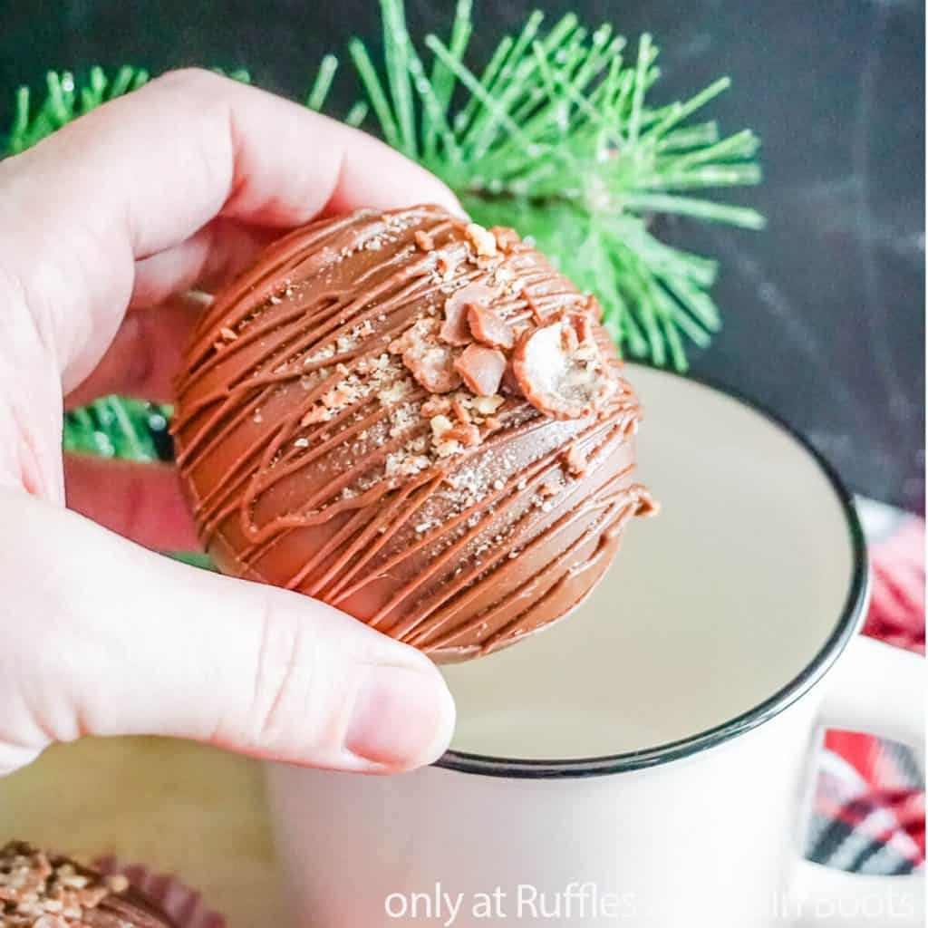 These Whoppers Hot Cocoa Bombs are a Malted Milk Ball Lover's Dream!