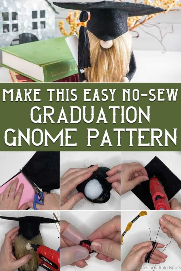 Make this Quick Graduation Gnome Pattern for a Fun Graduation Gift!