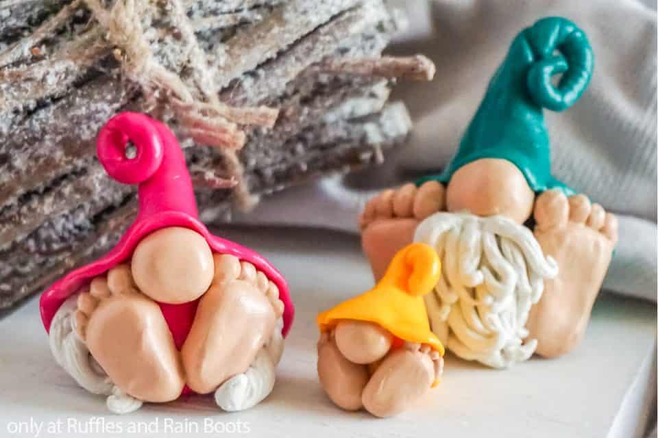 How to Make Polymer Clay Gnomes with Feet