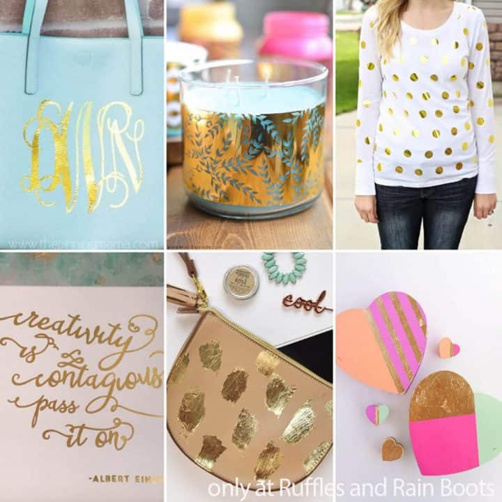 Make These Fun Gold Foil DIY Ideas to Add a Little Glitz!