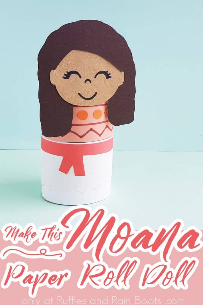 This Moana Paper Roll Doll is the Best Moana Kids Craft!