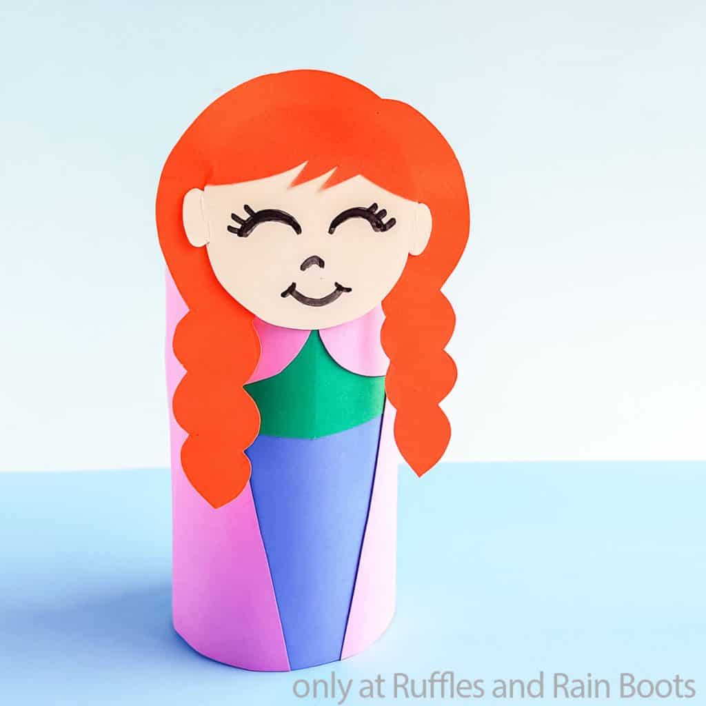 This Princess Anna Paper Doll for Kids is a Fun Frozen Craft!