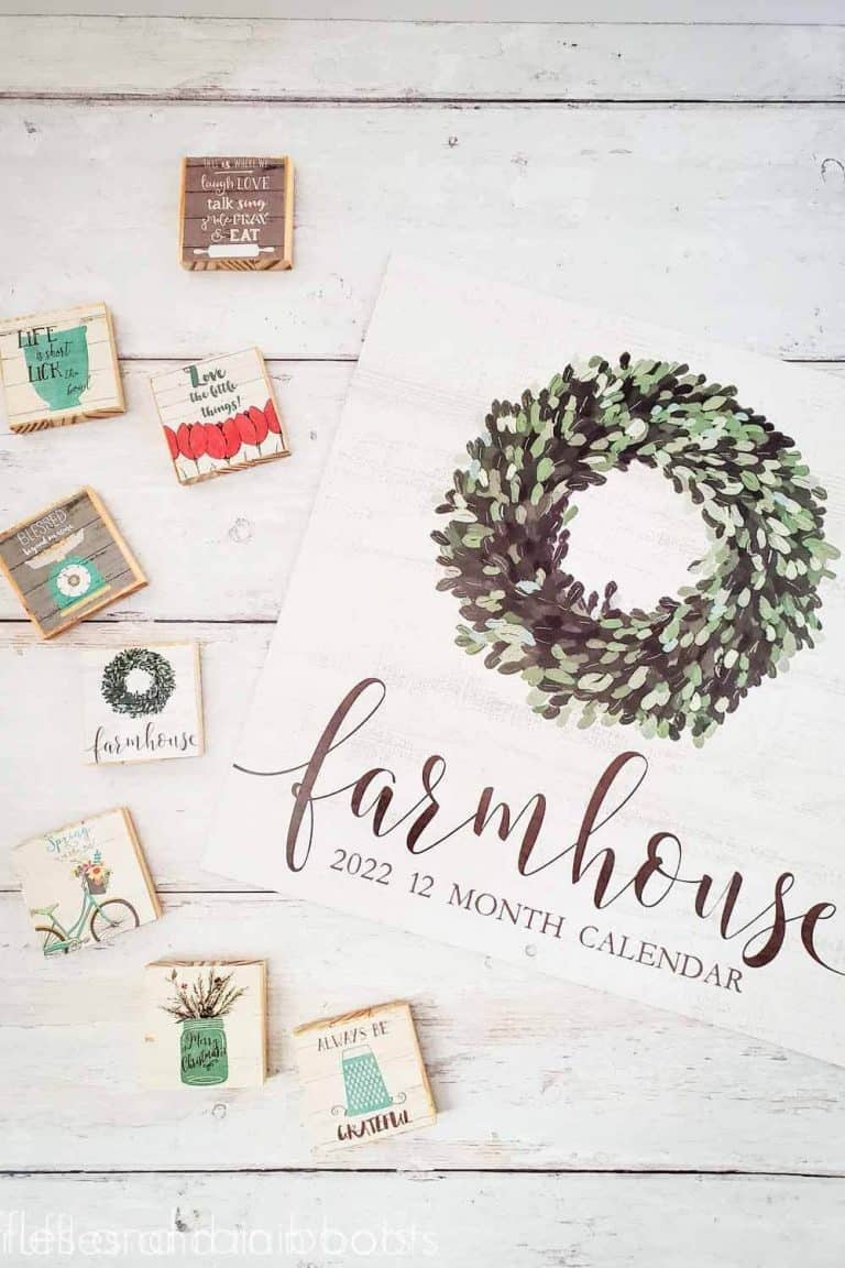 This Fun and Quick Dollar Tree Magnet Set is Made with a Calendar!