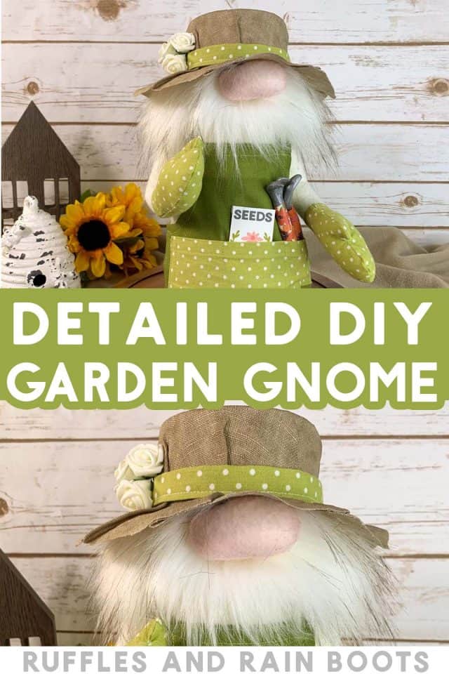 This DIY Gardening Gnome Pattern is Adorable - Ruffles and Rain Boots