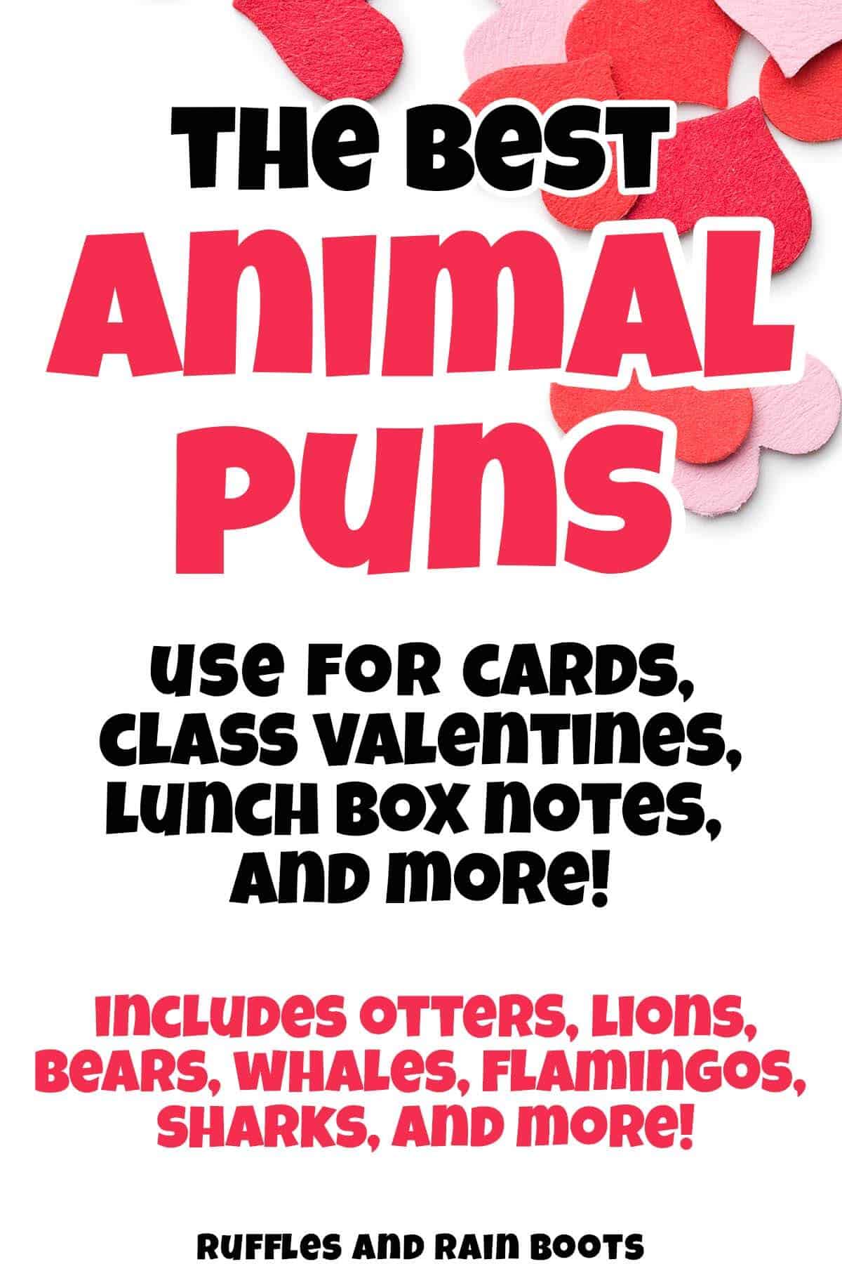 Animal Valentine Puns are Too Cute and Fun - Ruffles and Rain Boots
