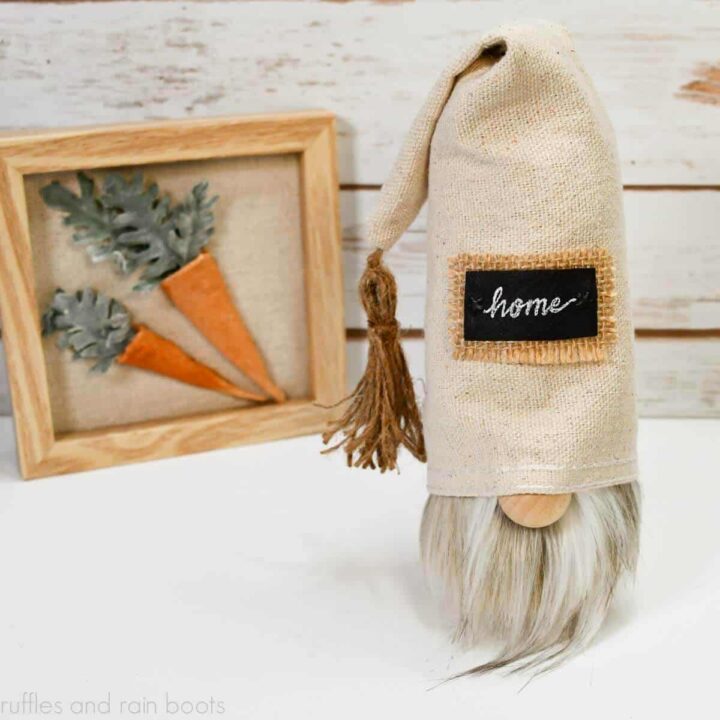 Free Farmhouse Drop Cloth Gnome Pattern DIY - Ruffles and Rain Boots