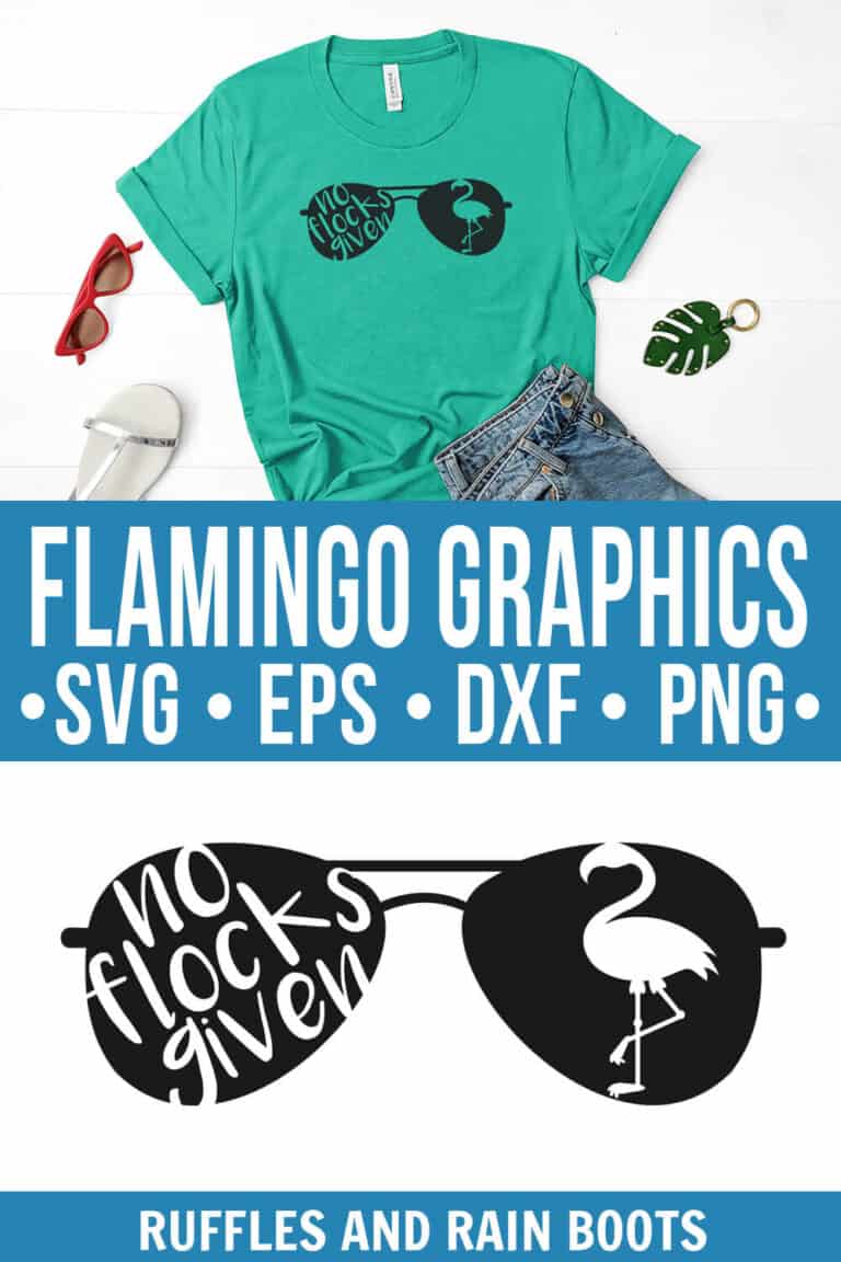Free Flamingo SVG Files for Cricut and Silhouette - Ruffles and Rain Boots