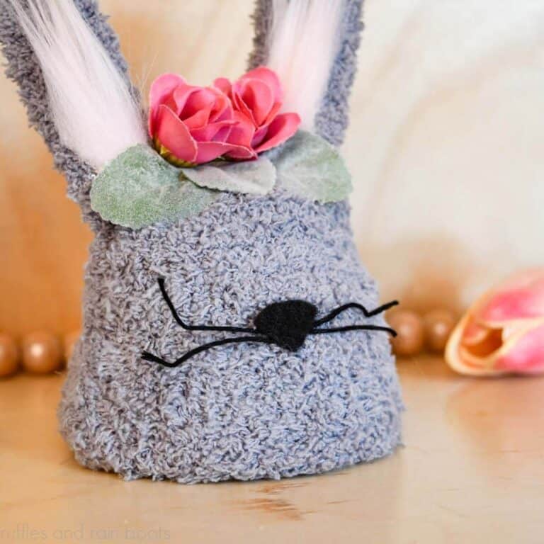 Cute Clay Pot Bunny is Done in 5 Minutes - Ruffles and Rain Boots