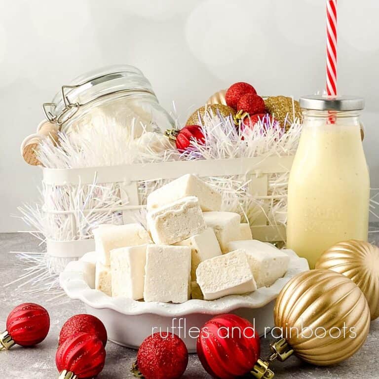 Yummy Eggnog Marshmallow Recipe - Ruffles and Rain Boots