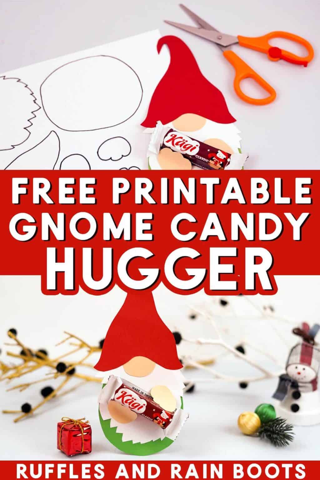 Printable Gnome Candy Holder - Ruffles and Rain Boost