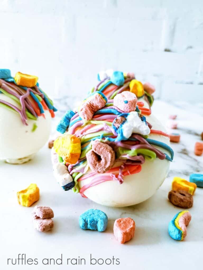 Lucky Charms Hot Cocoa Bombs Ruffles and Rain Boots