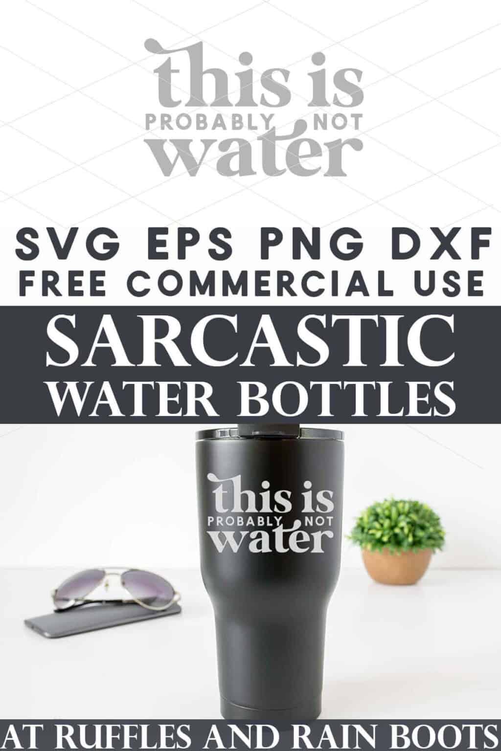 Free Funny Water Bottle SVG Bundle
