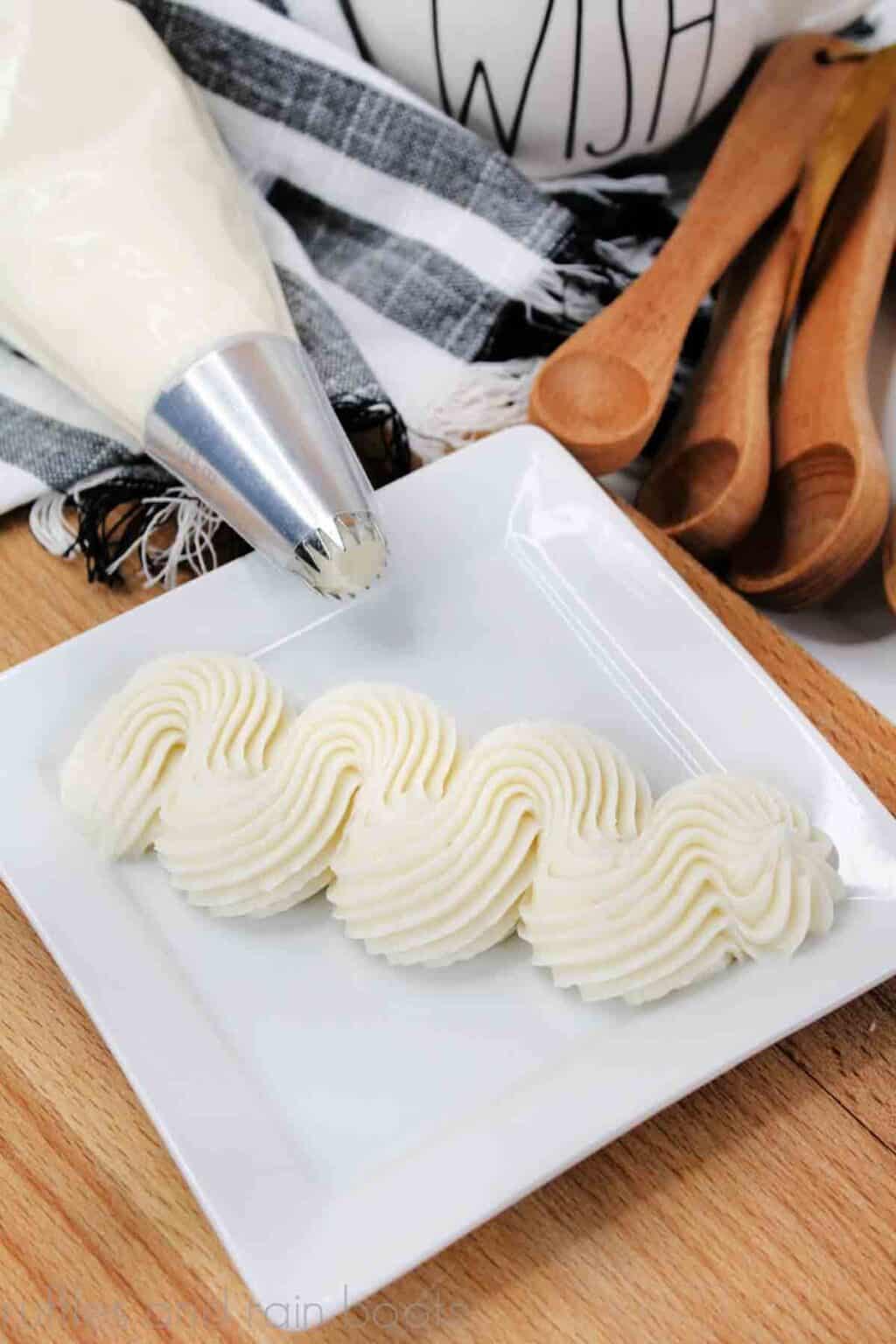 Easy Buttercream Frosting Recipe - Ruffles and Rain Boots