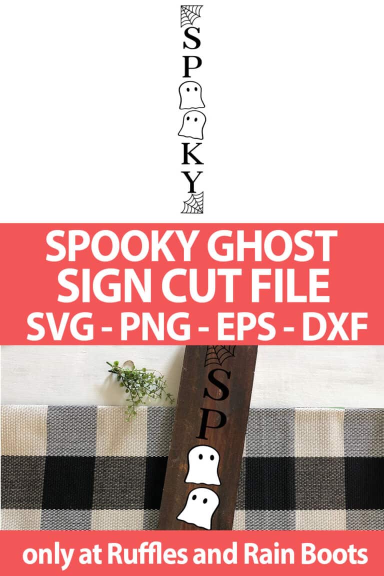 Free Ghost SVG Files for Cricut Silhouette - Ruffles and Rain Boots