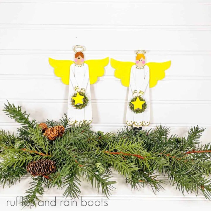 This Easy Craft Stick Angel is Adorable! - Ruffles and Rain Boots