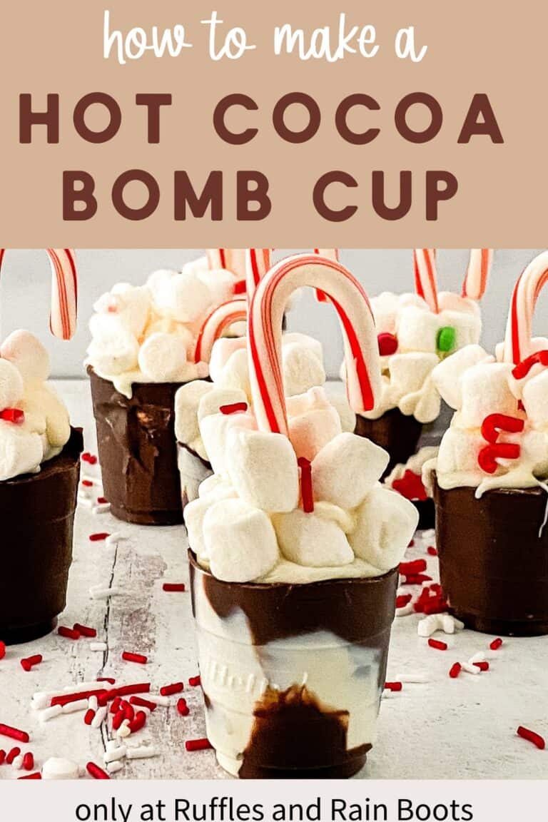Hot Cocoa Bomb Cups Recipe - Ruffles and Rain Boots