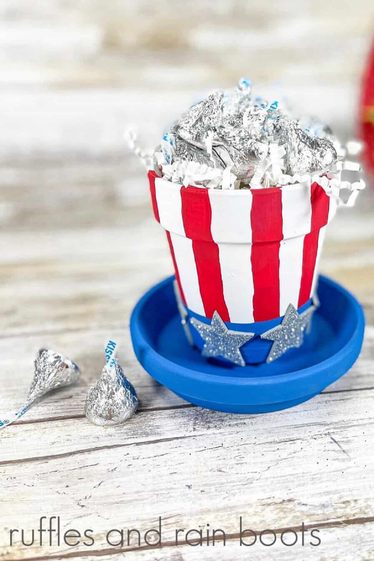 Dollar Tree 4th of July Treat Jars - Ruffles and Rain Boots