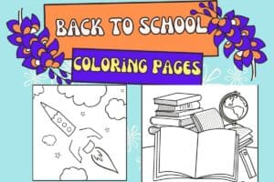 Free 3D Back to School Coloring Pages -Ruffles and Rain Boots