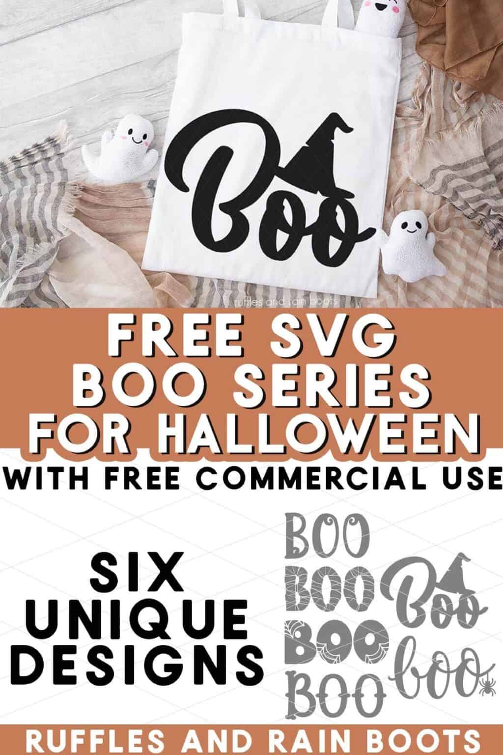 Free Boo SVG Bundle for Halloween - Ruffles and Rain Boots