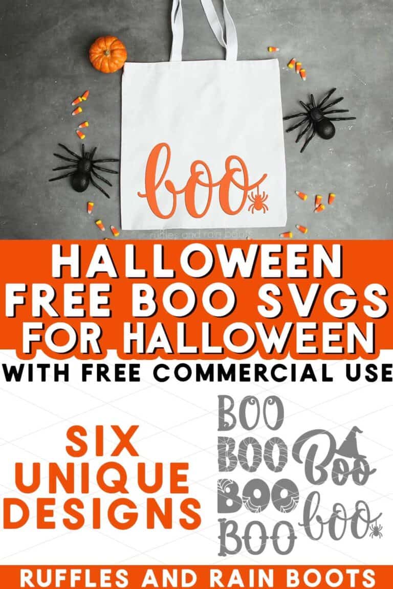 Free Boo SVG Bundle for Halloween - Ruffles and Rain Boots
