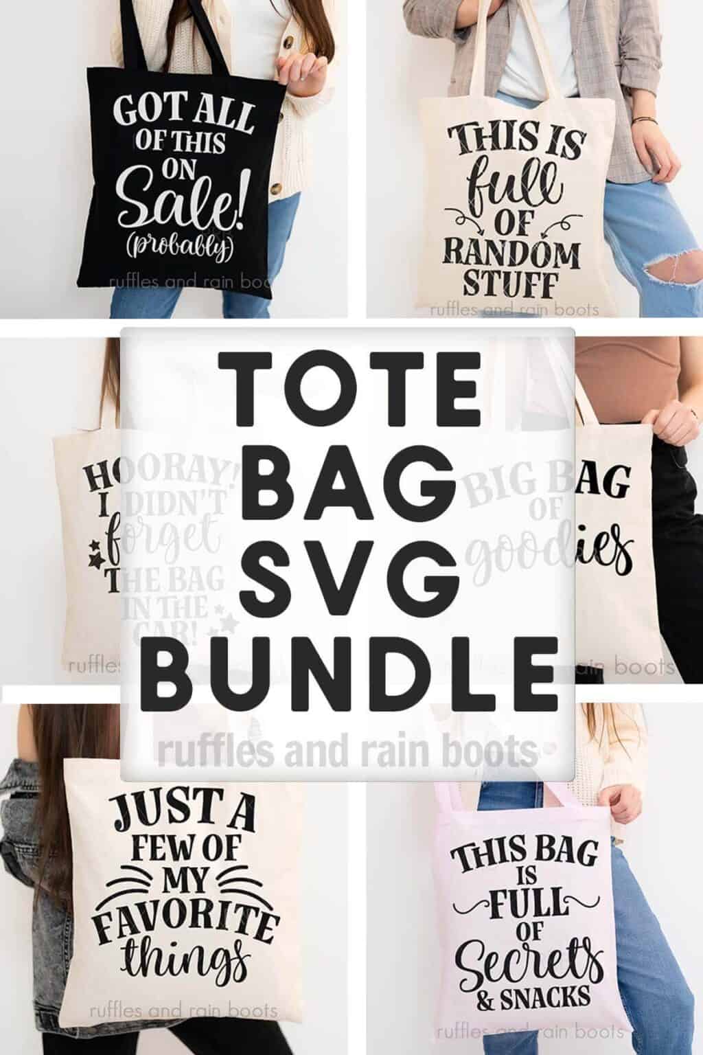 Tote Bag SVG Bundle - Ruffles and Rain Boots