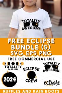 Free Eclipse SVG Designs for Cricut - Ruffles and Rain Boots