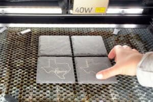 How to Laser Engrave Slate - Ruffles and Rain Boots