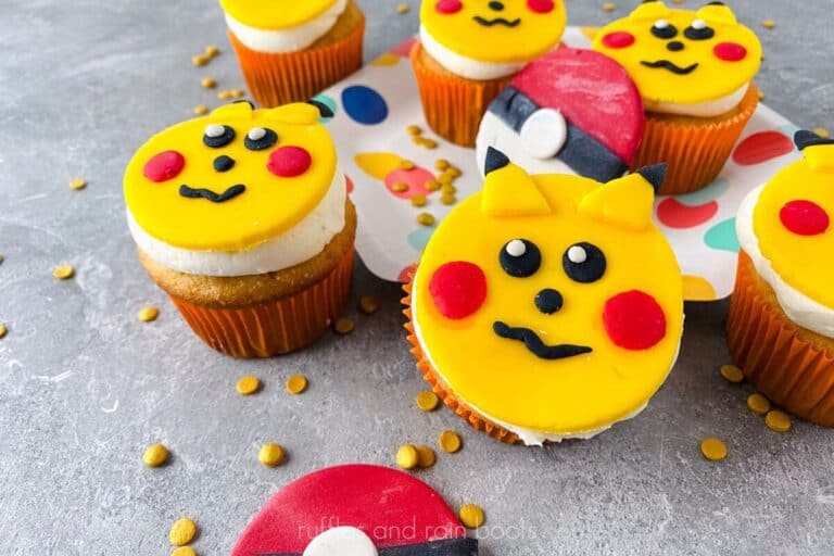 Pikachu Cupcakes for Pokemon Fans for a Pokemon Party - Ruffles and ...