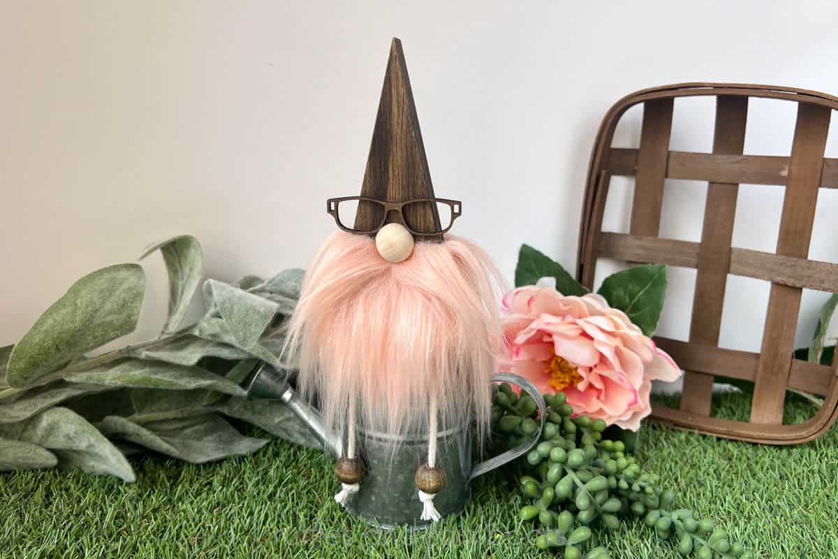 Wood Shelf Sitter Gnome with Dangling Legs - Ruffles and Rain Boots