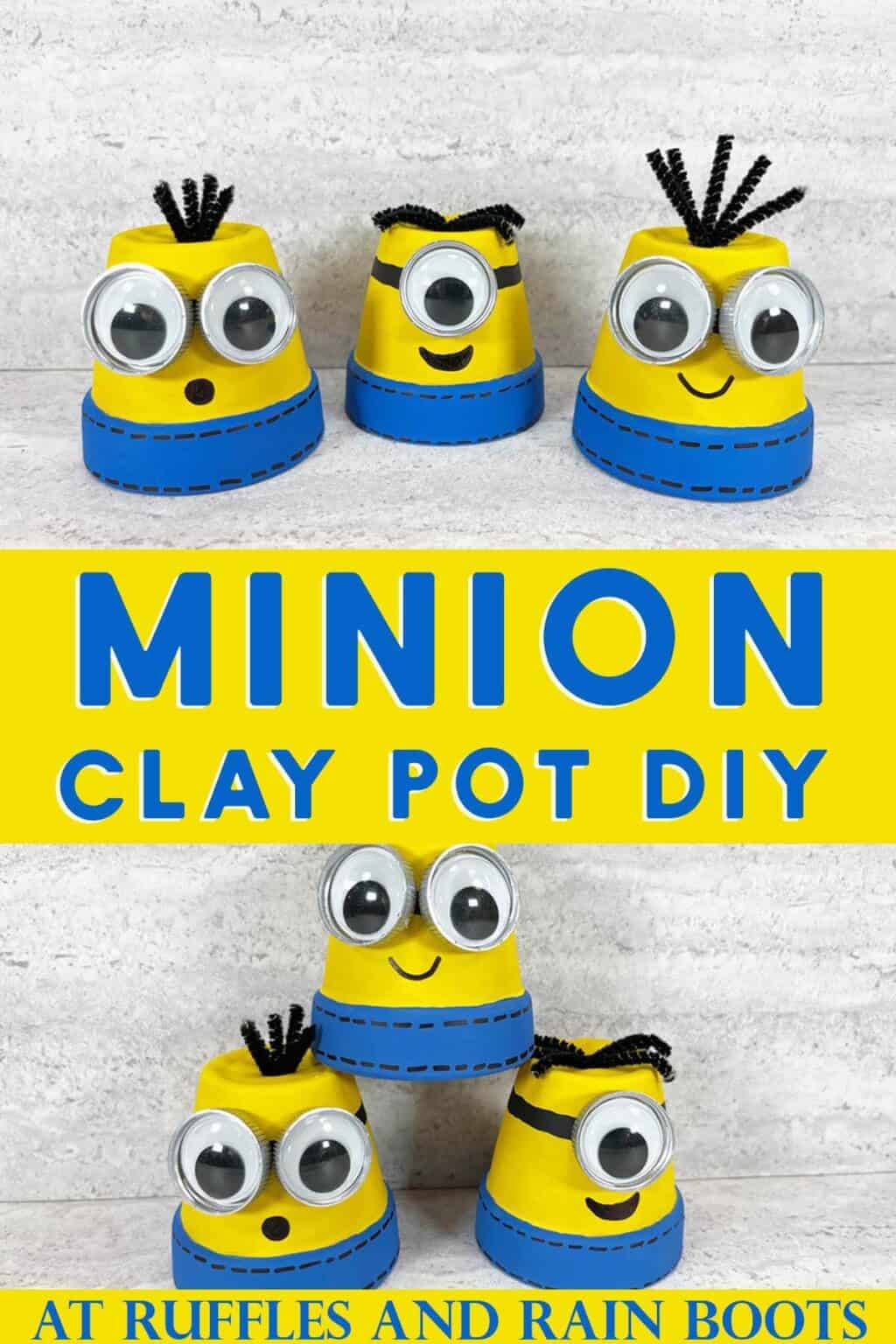 Minion Clay Pot - Ruffles and Rain Boots