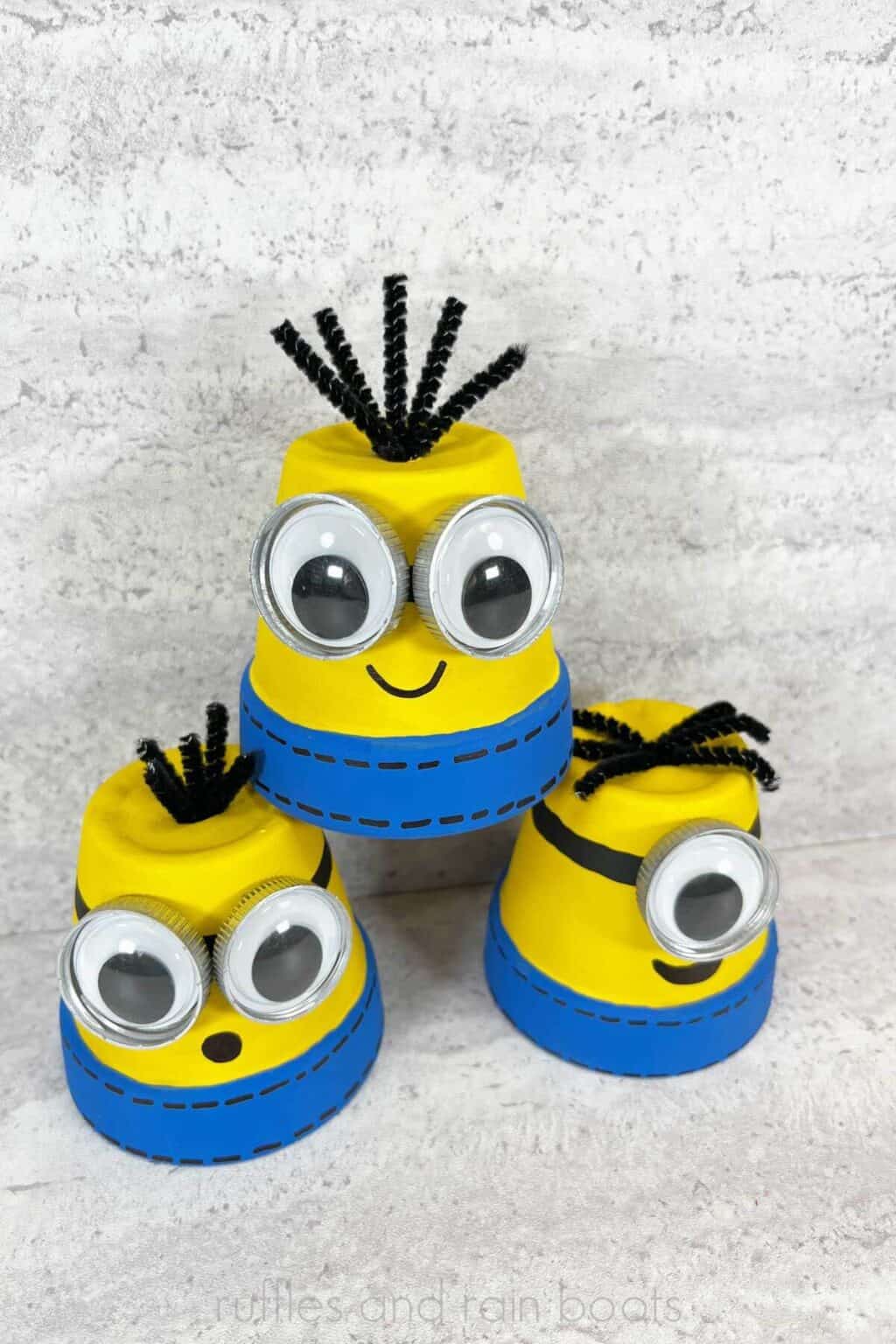 Minion Clay Pot - Ruffles and Rain Boots