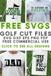 Free Golf SVG Designs and Father's Day Golf Designs
