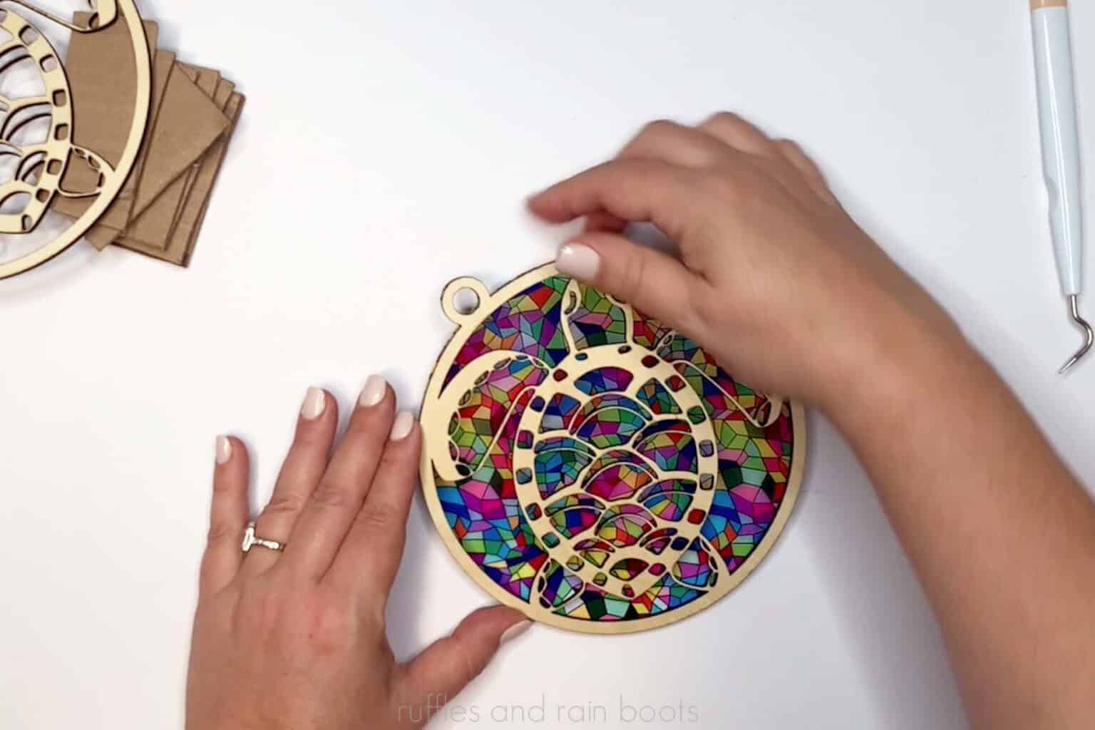 Laser Cut Sun Catcher with Flex - Ruffles and Rain Boots