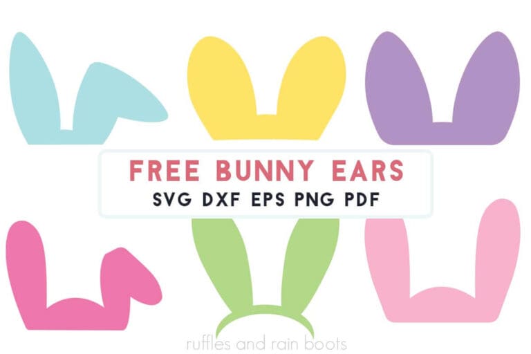 Free Bunny Ears SVG (Free Set) - Ruffles and Rain Boots