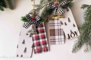 Dollar Tree Tag Ornament - Ruffles and Rain Boots