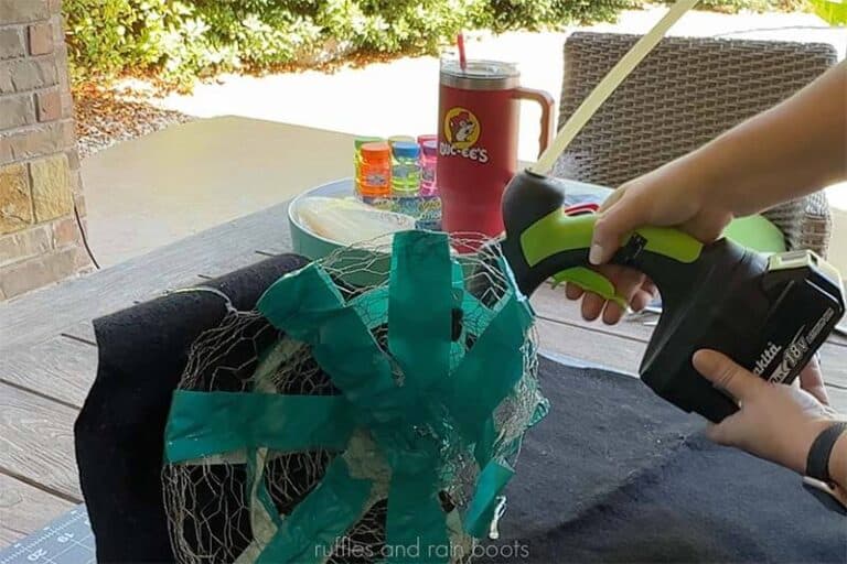 DIY Moss Witch Hat - Ruffles. andRain Boots