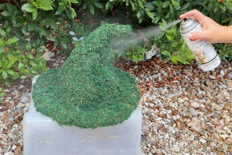 DIY Moss Witch Hat - Ruffles. andRain Boots