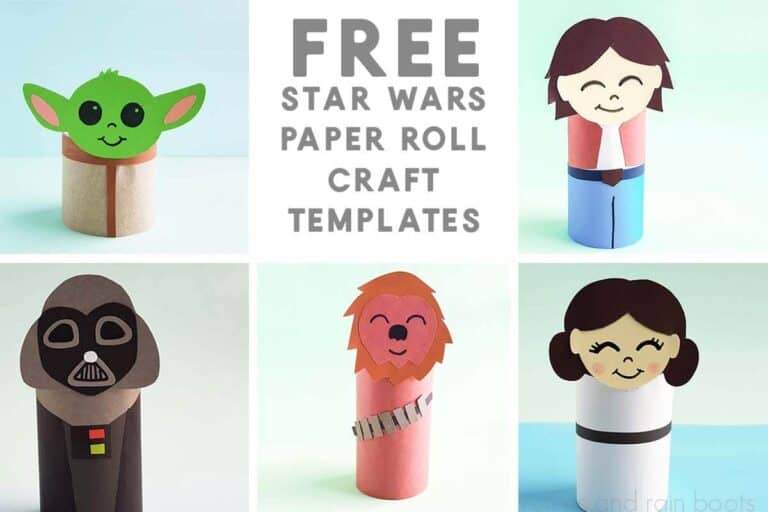 Star Wars Paper Roll Crafts Printables - Ruffles and Rain Boots
