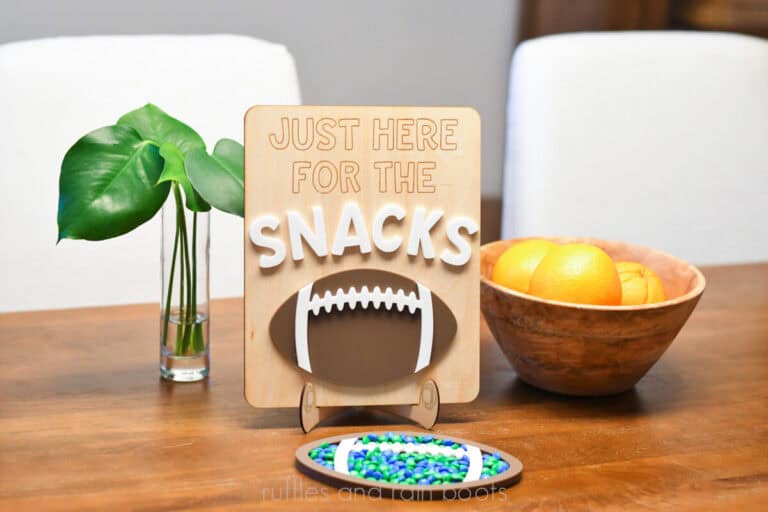 Laser Cut Football Templates - Ruffles and Rain Boots